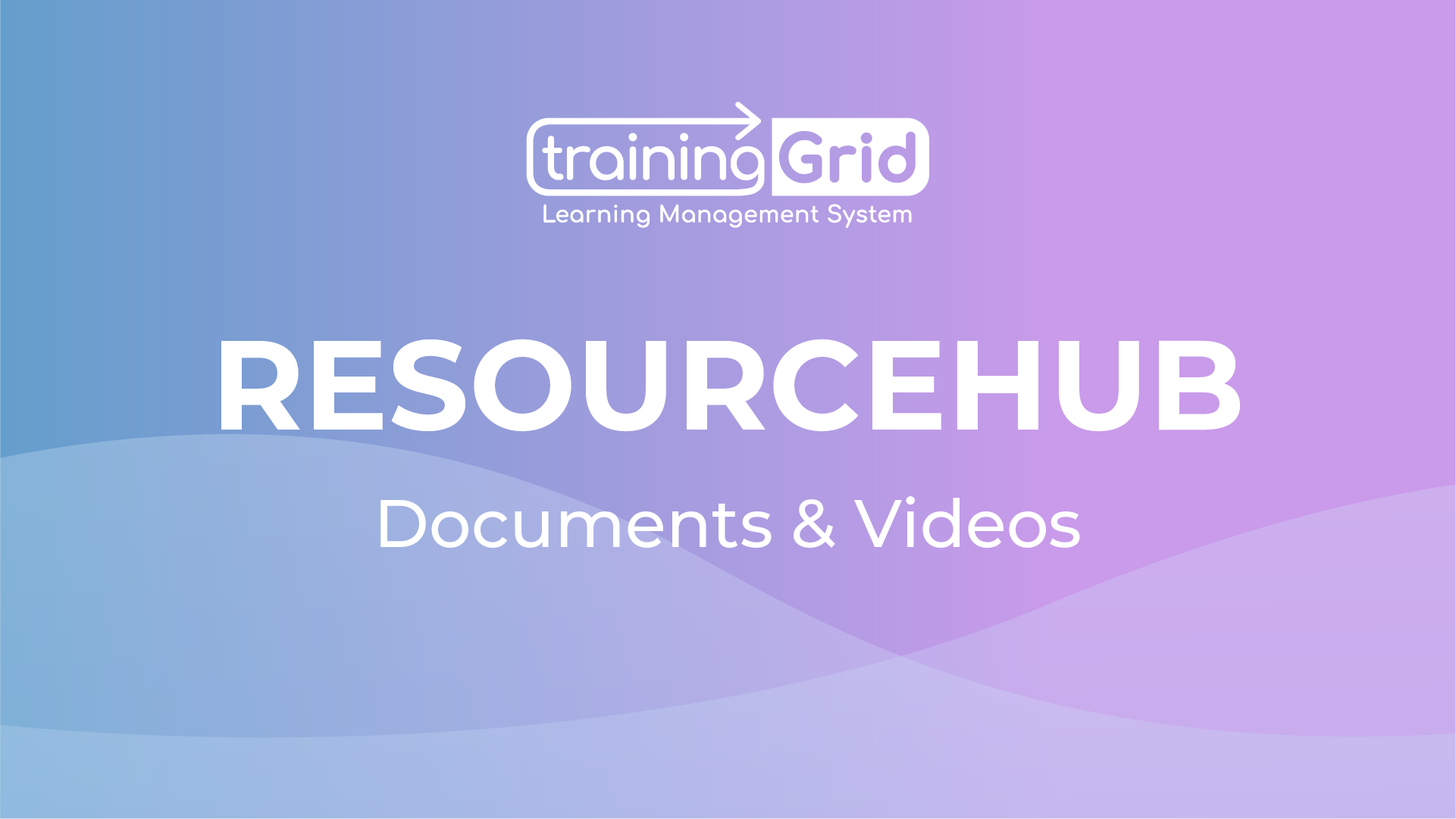 Store Important Training Resources in trainingGrid's ResourceHub